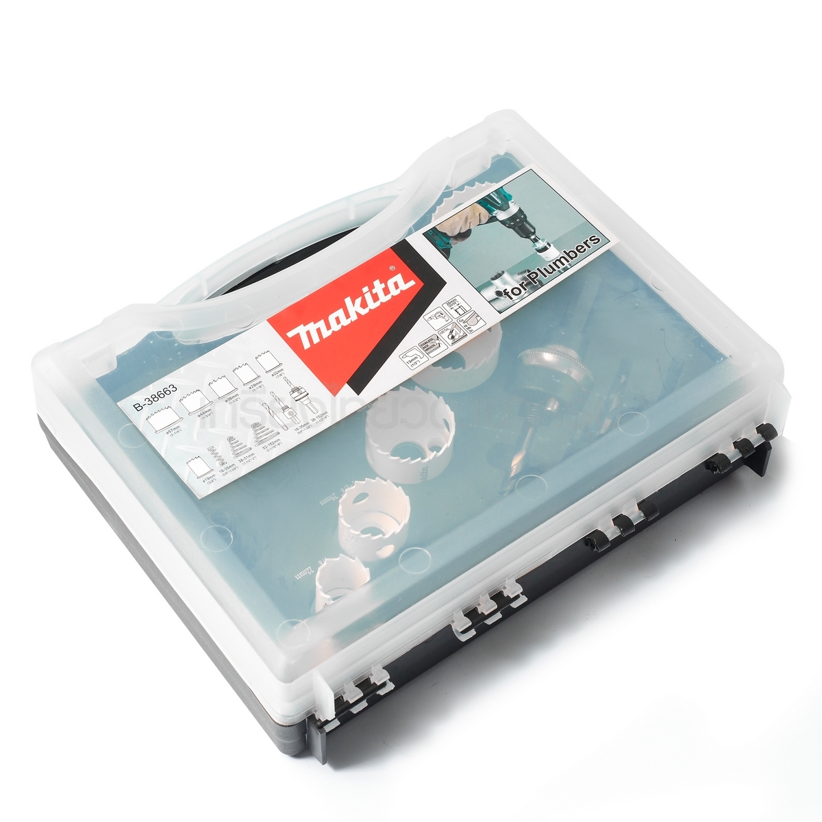 MAKITA ชุดดอกดอกโฮลซอว์ BiM Hole Saw รุ่น B-38663 ในชุดประกอบไปด้วยขนาด 19,22,29,38,44 และ 57 ...