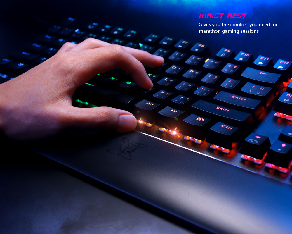 Nubwo X30 Terminator Gaming Keyboard RGB BLUE SWITCH (BLACK) คีย์บอร์ด ...