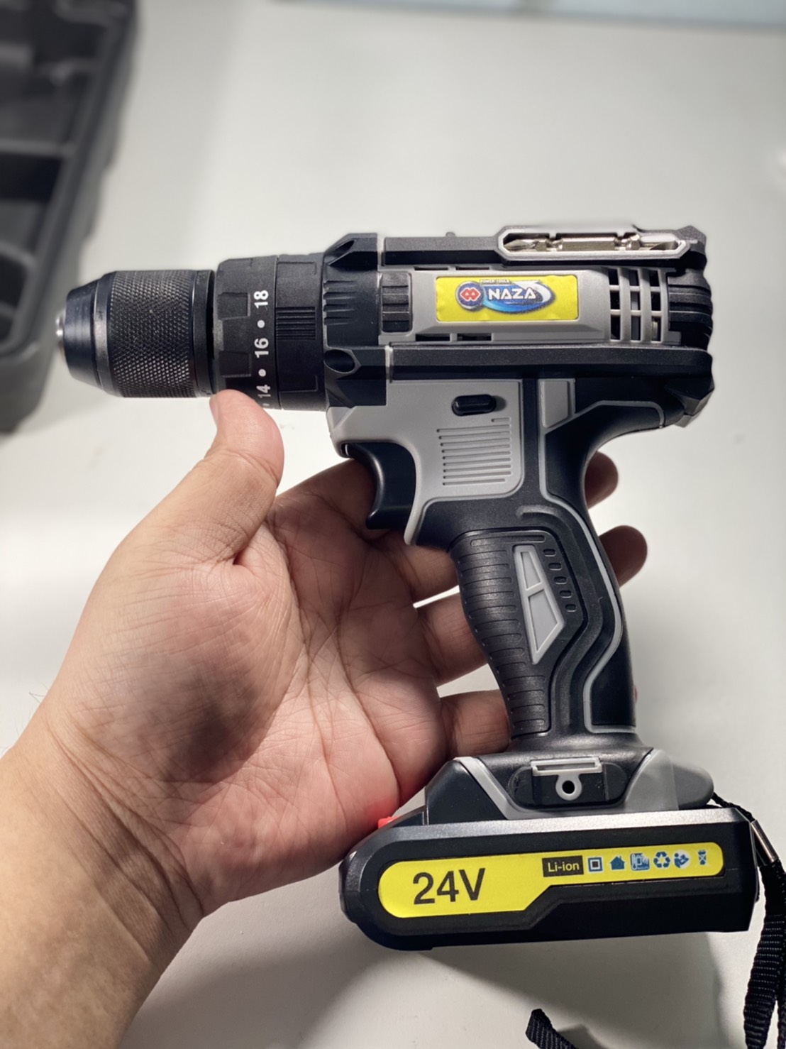 NAZA สว่านกระแทกไร้สาย 24V พร้อมอุปกรณ์ รุ่น NZ-580 - k.sampeng - ThaiPick