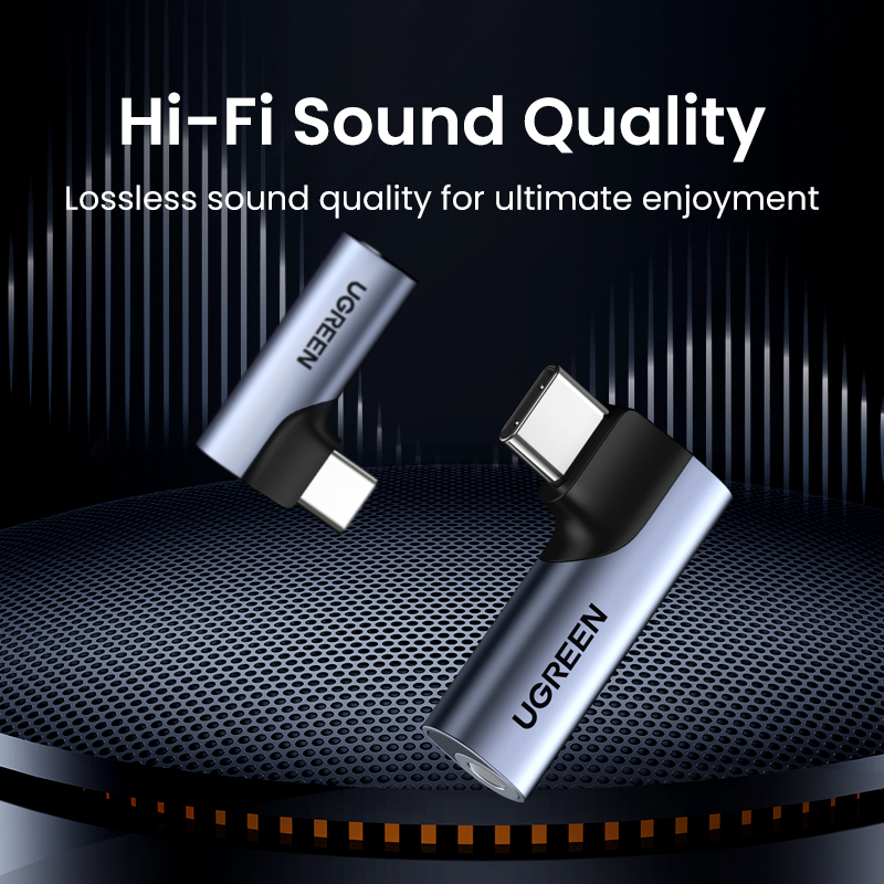 UGREEN อะแดปเตอร์หูฟัง USB Type C to 3.5mm Audio Adapter with DAC Chip ...
