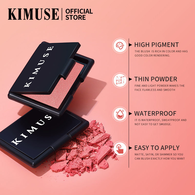 KIMUSE บลัชออนปัดแก้ม เนื้อฝุ่น - 8 สี - KIMUSE official store - ThaiPick