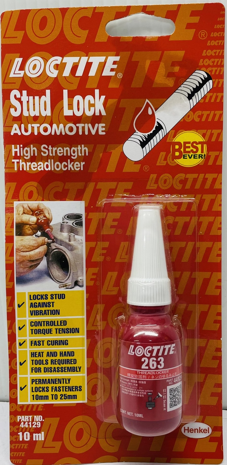 Loctite น้ำยาล็อคเกลียว ล็อคไทล์ 263 (แรงยึดสูง) น้ำยากันน๊อตคลาย น้ำยาล็อคเกลียว ยึดเกลียว ...