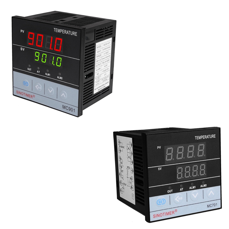 Remote Temperature Monitor MC901 Digital Waterproof PID K Type PT100 Sensor Input Relay SSR ...