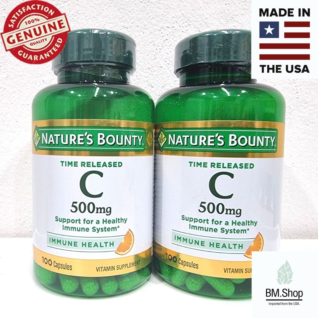 [พร้อมส่ง] Nature's Bounty, Time Released Vitamin C, 500 mg, 100 ...