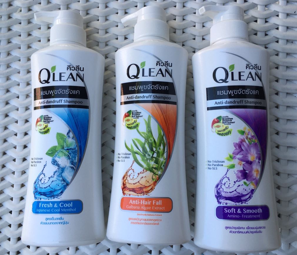 คิวลีน แชมพูขจัดรังแค Q'lean QLEAN Anti-dandruff shampoo 340 ml. 1pc ...