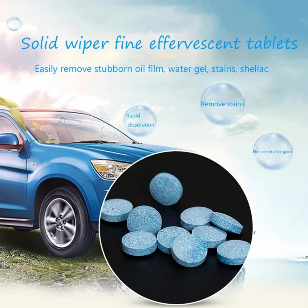 Car Windshield Wiper Glass Washer Auto Solid Cleaner Compact ...