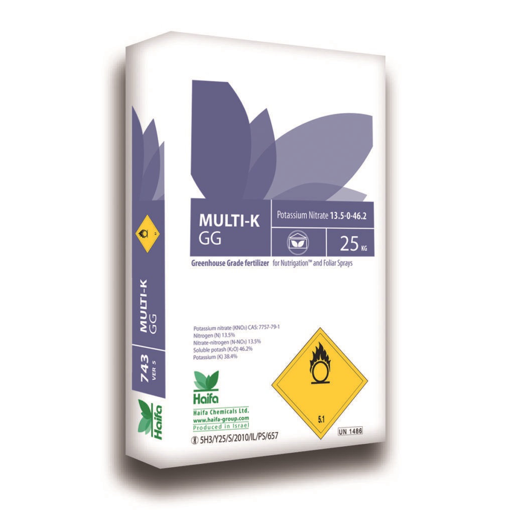 ยกกระสอบ KNO3 Potassium Nitrate ปุ๋ยเกล็ด Haifa Multi K GG (NPK 13.5-0-46.2) จีเกรด บรรจุ 25 ...