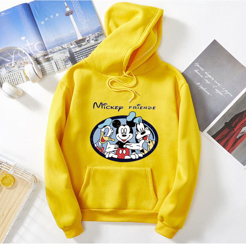 MIQI- LONGเสื้อยอดฮิตลายมิกกี้เมาส์ แจ็คเก็ต เเสื้อกันหนาว เสื้อฮู้ดแขน ...