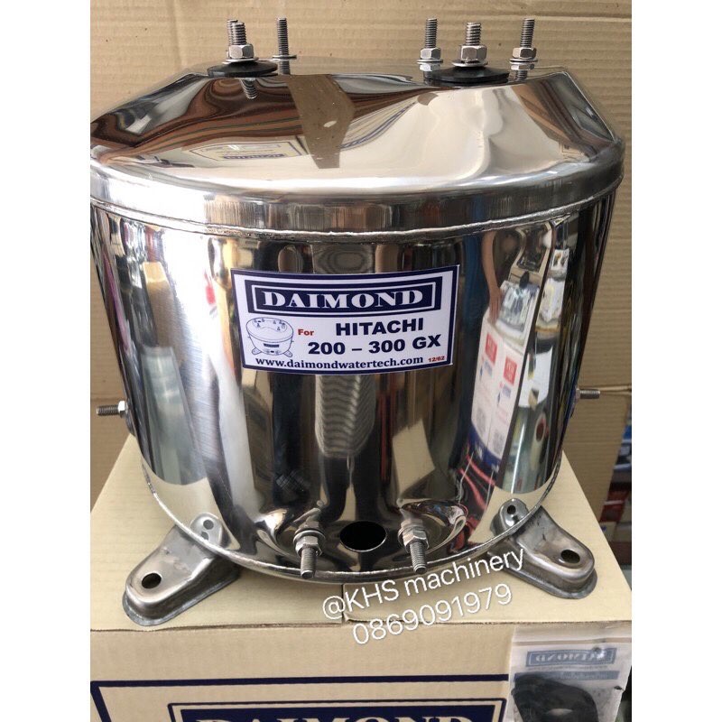 ( Pro ) ถังปั๊มน้ำสแตนเลส Daimond Hitachi WT-P 200-300GX GX2 GP XS รับประกัน 1 ปี คุ้มค่า ปั้ ม ...