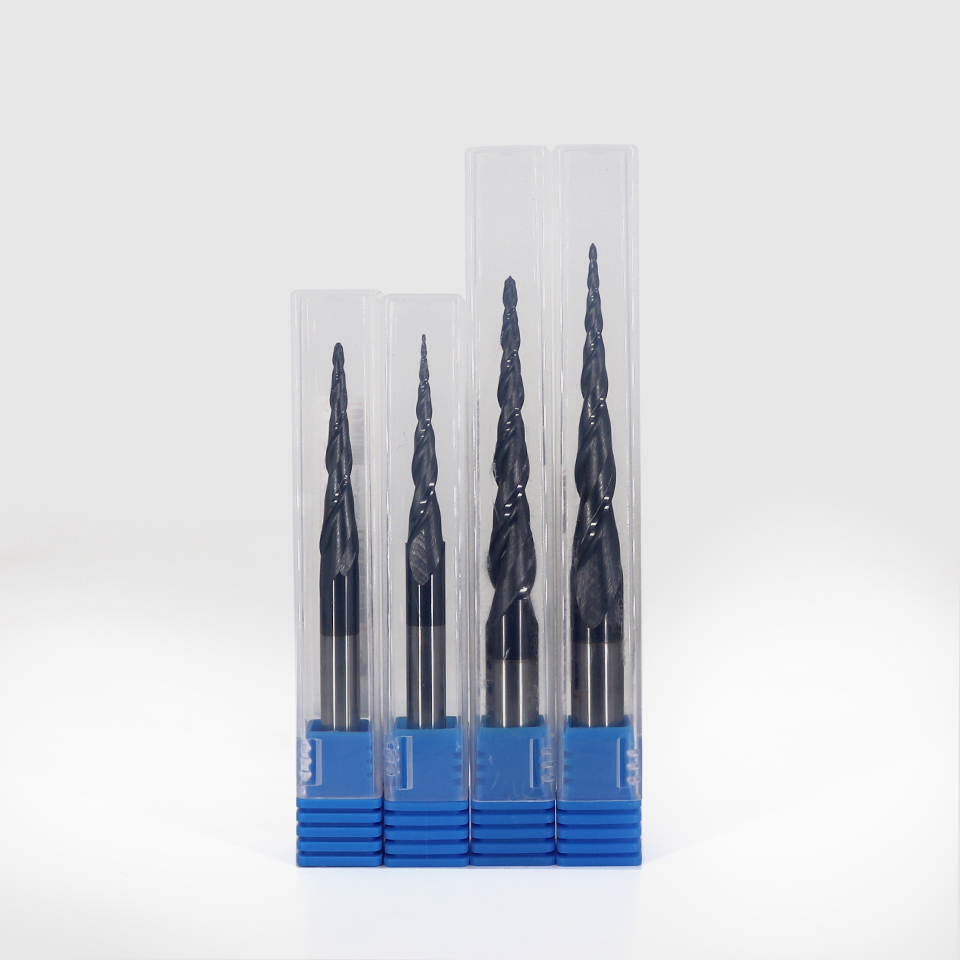 VACK Carbide Ball Nose End Mills 3.175mm 4mm 6mm 8mm ปลายเรียว End Mill ...