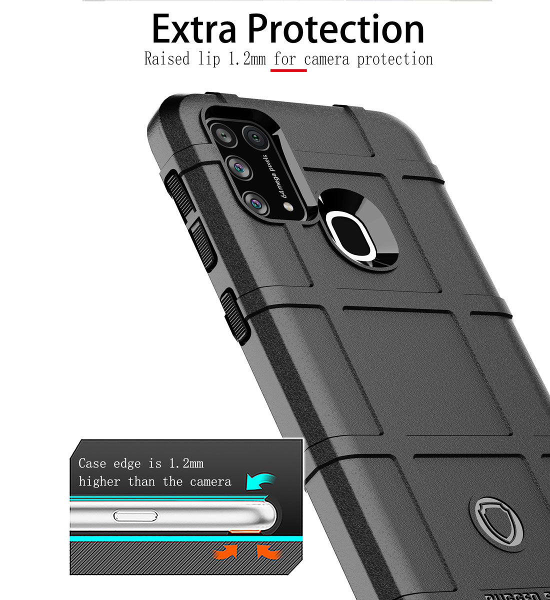 Samsung Galaxy M31 Case, EabHulie Soft TPU Heavy Duty Rugged Shield ...