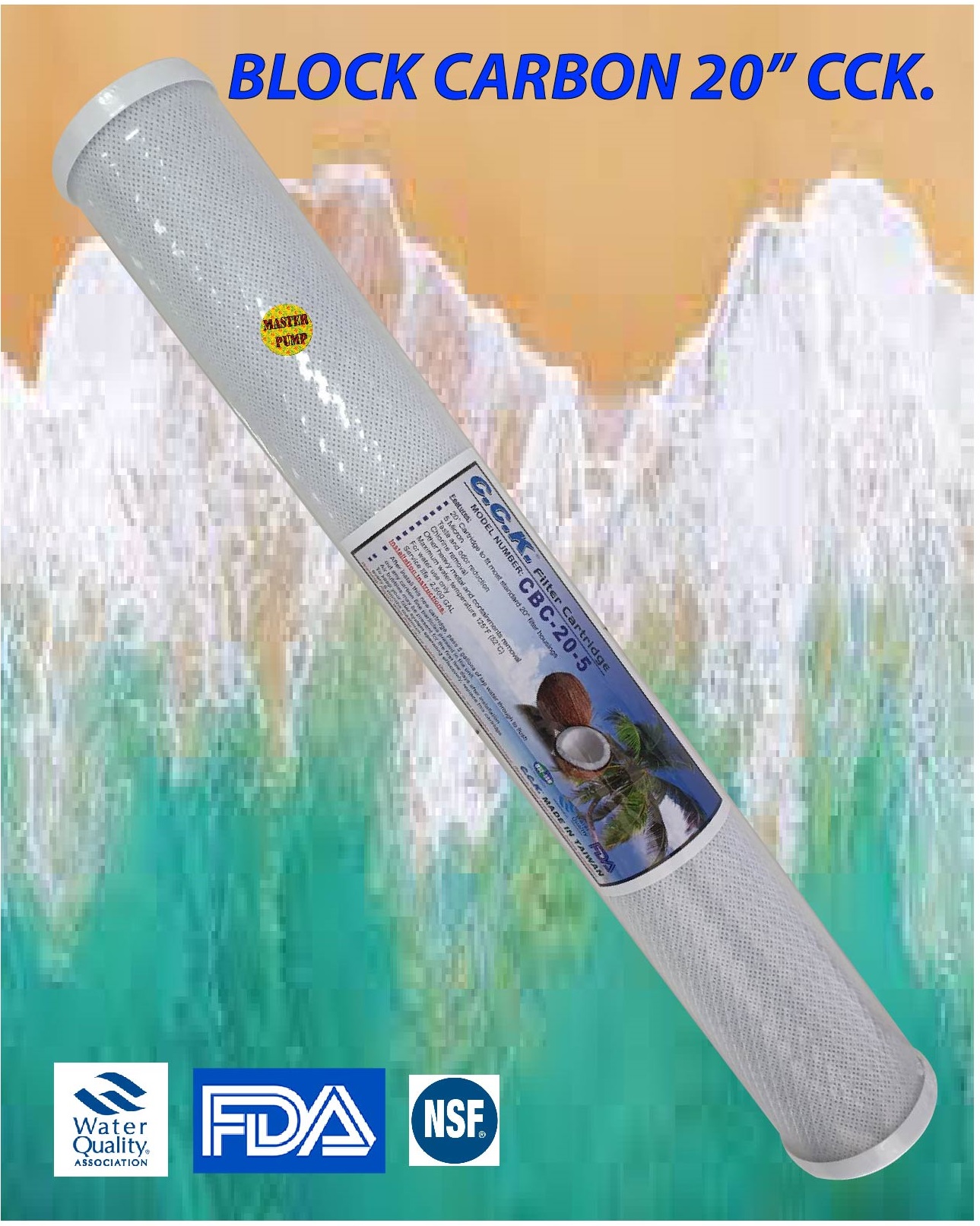 ไส้กรอง BLOCK CARBON CCK. 20 นิ้ว Carbon Block 20" | Lazada.co.th