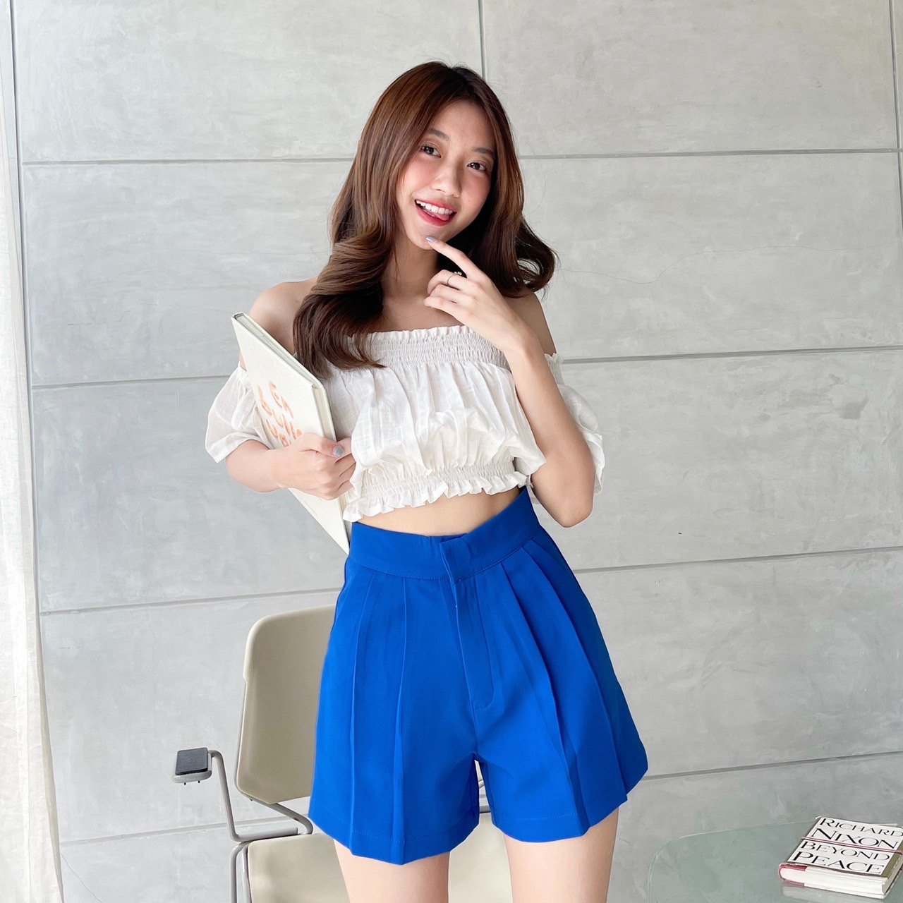 Bemingshorts014 (XS-4XL) -pleated shorts - BEMING.BKK - ThaiPick
