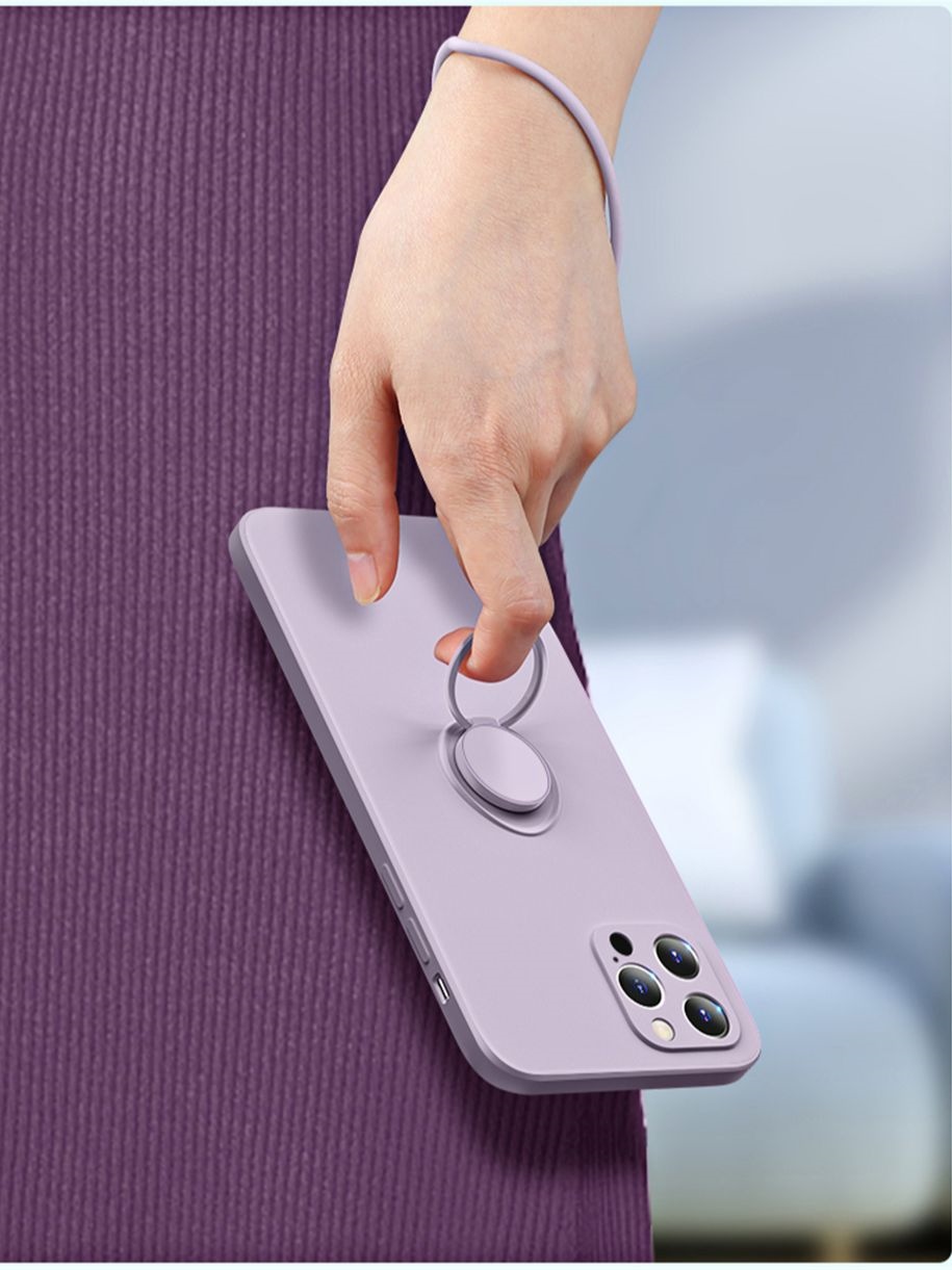 Ring Cover for OPPO Reno 7 6 5 4 3 Pro Case Liquid Silicone Strap Ultra ...