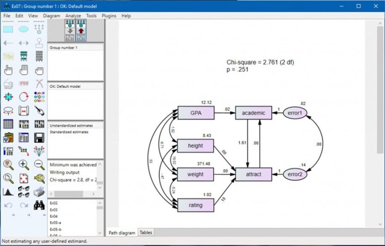IBM SPSS Amos โปรแกรมสร้างโมเดลสมมติฐาน - -Siam Software- - ThaiPick