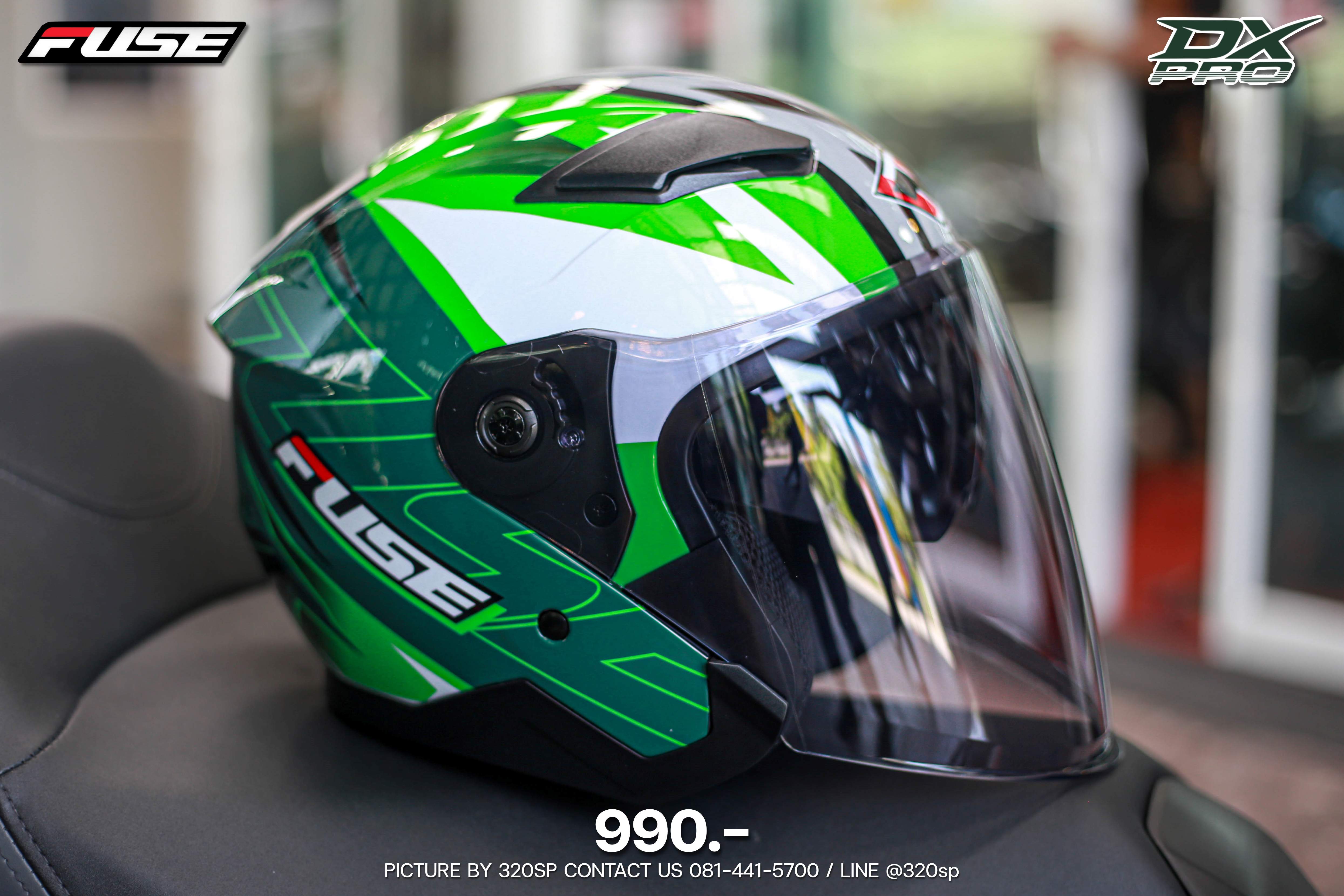 หมวกกันน็อคครึ่งใบ FUSE รุ่น DX-PRO 7 ลายล่าสุด ส่งไว - 320SP - ThaiPick