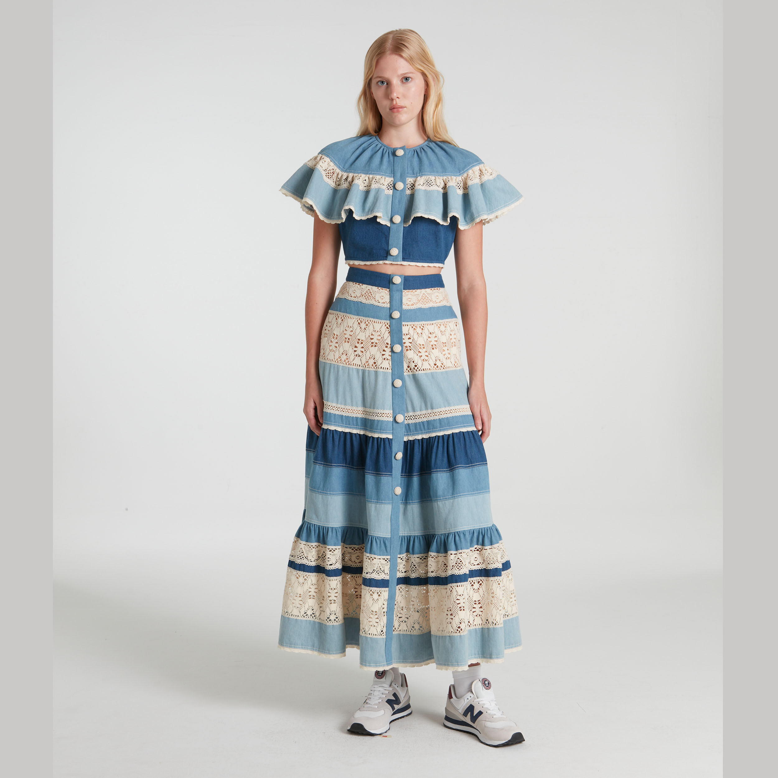 [SS22] JANESUDA denim crop top เสื้อครอป เสื้อครอปยีนส์ เสื้อยีนส์ - Janesuda - ThaiPick