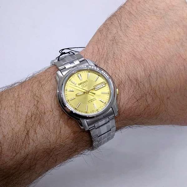 SEIKO 5 Automatic รุ่น SNKL81K1 นาฬิกาข้อมือผู้ชาย สายแสตนเลสสีเงิน ...