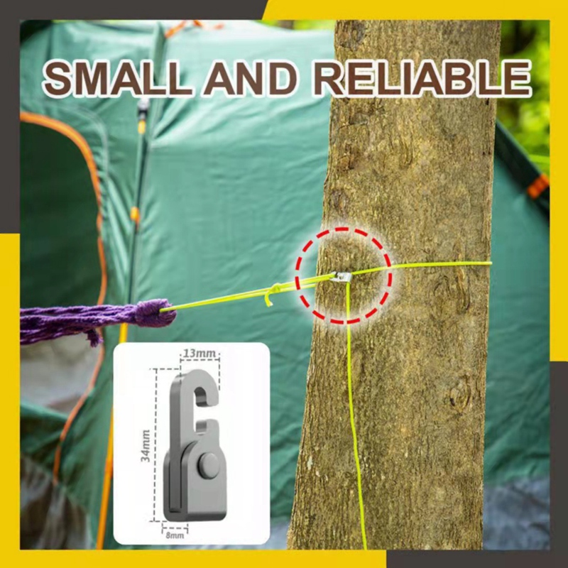 Automatic Lock Hook Self-Locking Free Knot for Camping Tent Accessories ...