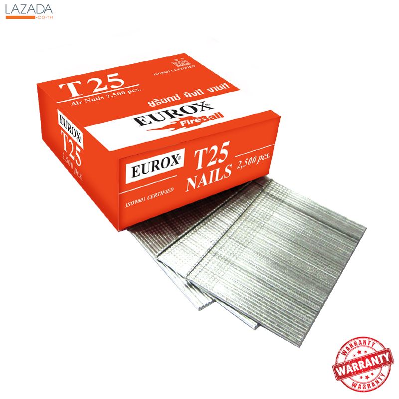 ตะปูยิงไม้ EUROX รุ่น T32 (แพ็ค 2,500 นัด) สีแดง | Lazada.co.th