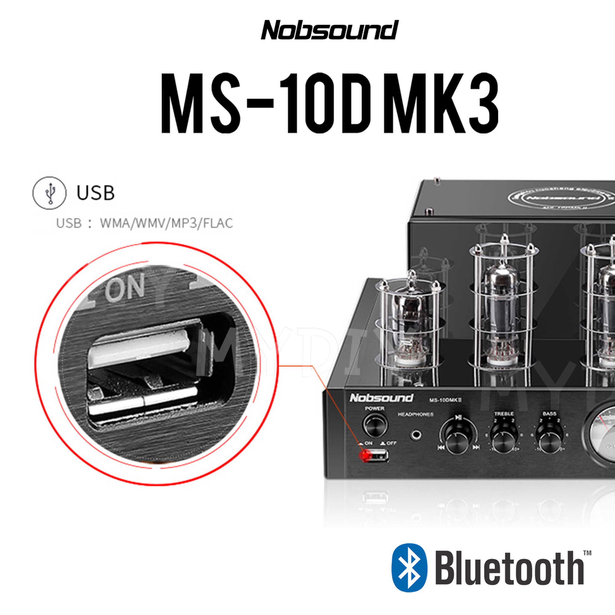 Nobsound MS-10D MKIII(Mark-3) เครื่องขยายเสียงหลอด อินทิเกรตแอมป์ 200 ...