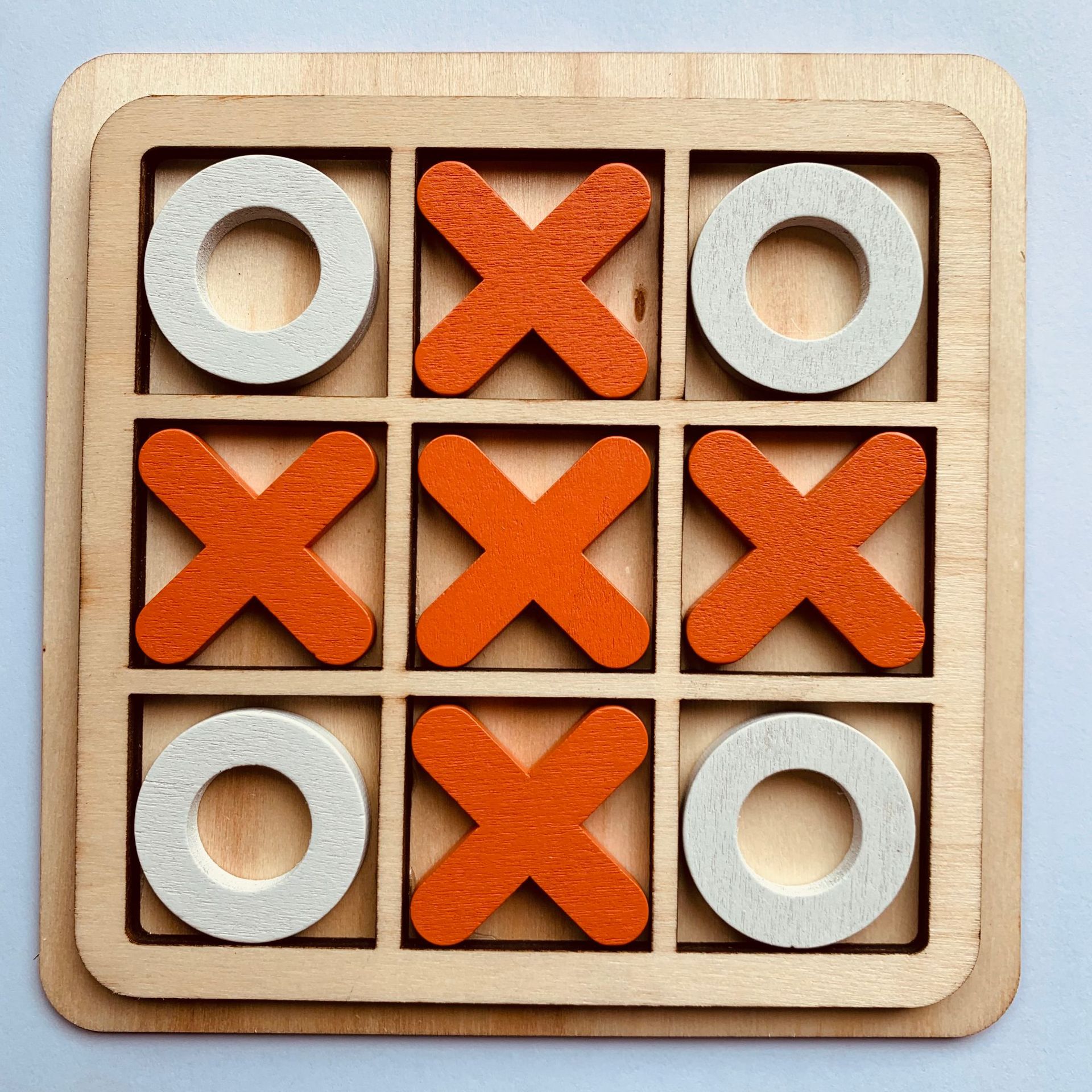 Tic Tac Toe Game Board Game Wood XO Game Indoor Strategy Game Early ...