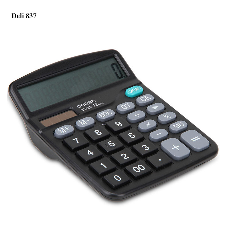 Deli 837/M888/M889/39264 Calculator 14/12-digit เครื่องคิดเลขแบบตั้งโต๊ะ เดลิ หน้าจออะคริลิค ของ ...