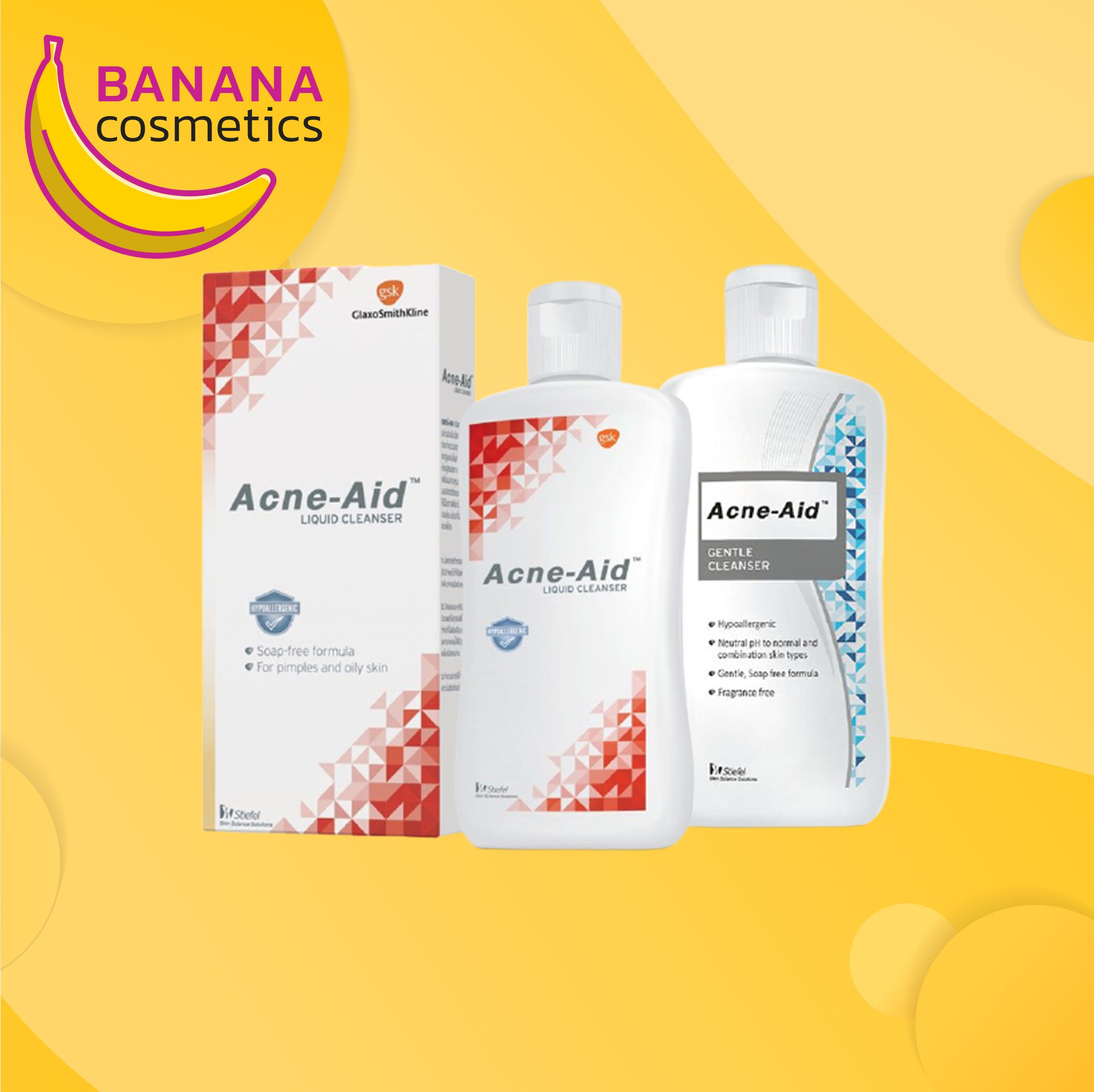 Acne aid cleanser 100ml แอคเน่เอด สิว แพ้ง่าย acneaid acne-aid vx สีฟ้า ...