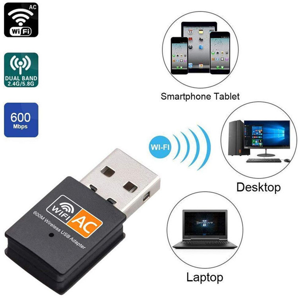 แท้ตัวรับสัญญาณ Wifi AC 2.4Ghz-5 Ghz Dual Band USB 2.0 Adapter WiFi ...
