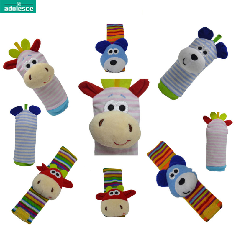 AD【ready stock】1PC/Set Baby Wrist Rattle Socks Baby Puzzle Wrist Strap ...