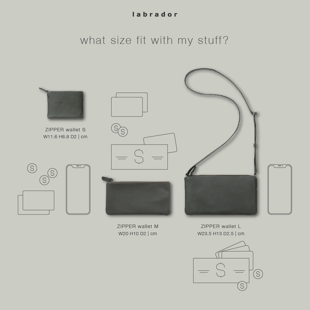 labrador ZIPPER wallet L กระเป๋าสะพายข้าง (LAA147) - labrador official ...