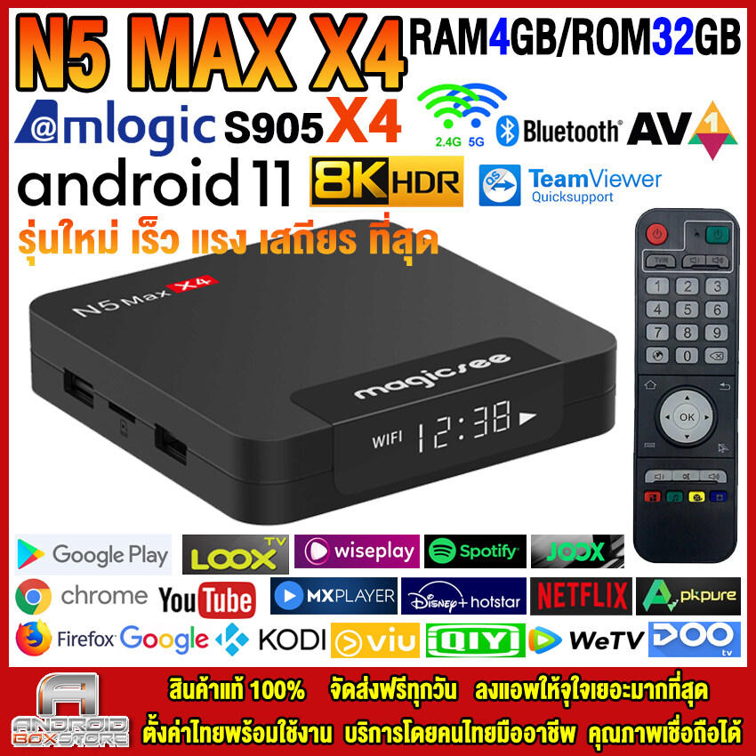 สุดยอดกล่องแอนดรอยด์ทีวี 8K แรงที่สุดแห่งปี 2023 Android TV Box N5 MAX ...