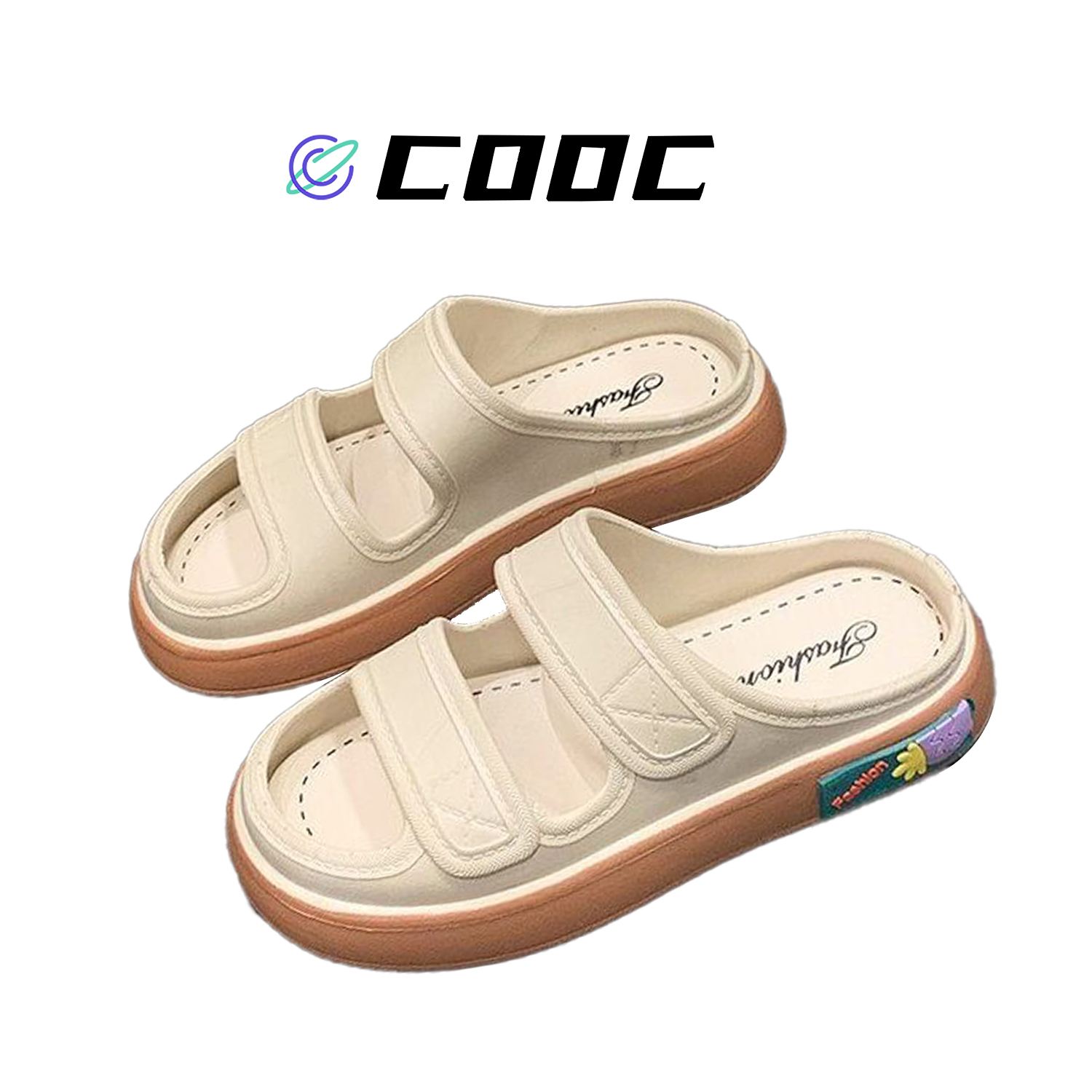 COOCจัดส่งจากไทย รองเท้าแตะสําหรับผู้หญิง รองเท้าแตะเรียบง่ายมีสไตล์ ...