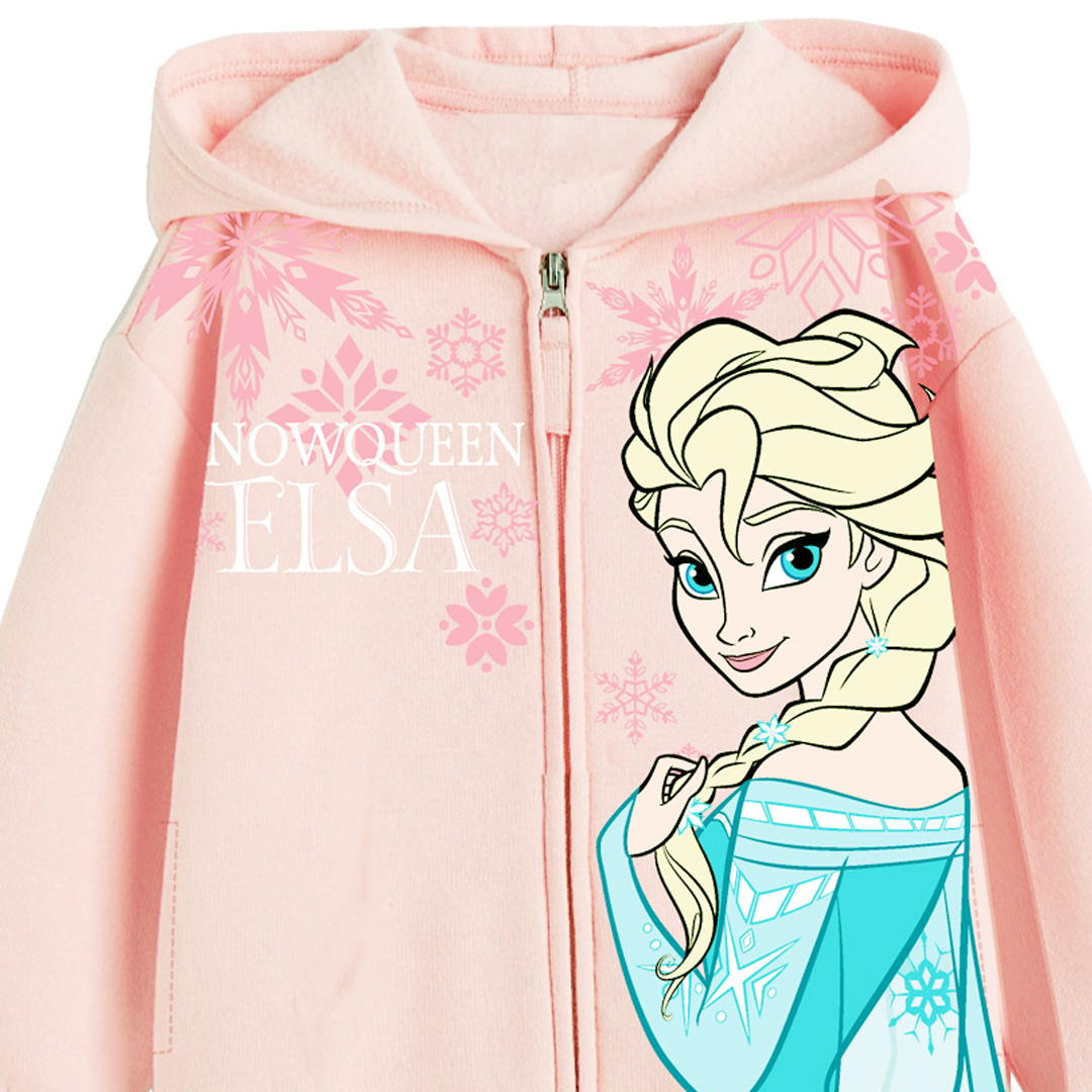 Disney Girl Frozen Elsa Jacket - เสื้อแจ็คเก็ตแขนยาวเด็กมีฮู้ด โฟรเซ่น ...