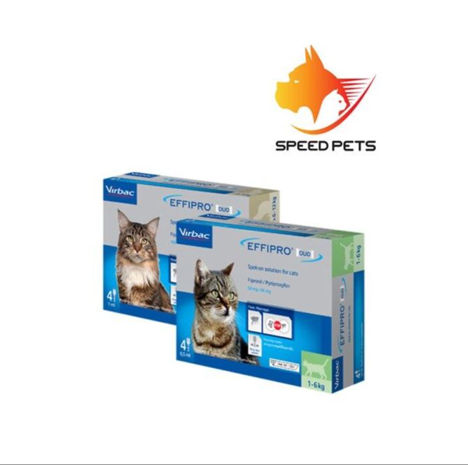 EFFIPRO DUO Spot-on Solution for cats ยาหยอดแมว เห็บ หมัด แมว สำหรับแมว ...