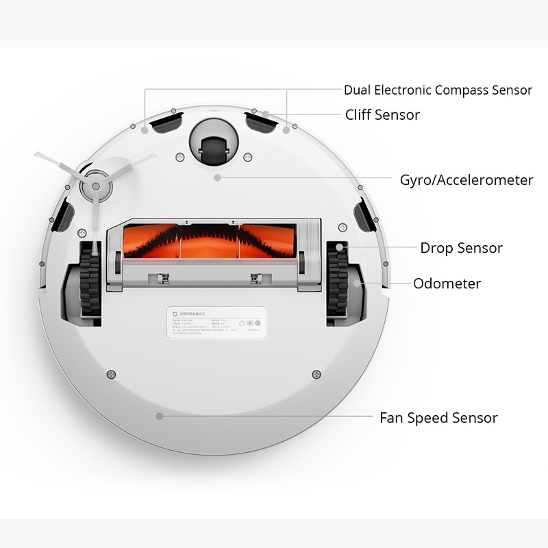 Xiaomi mijia Roborock 1S หุ่นยนต์ดูดฝุ่นถูพื้น เชื่อมต่อกับ Mi Home APP ...