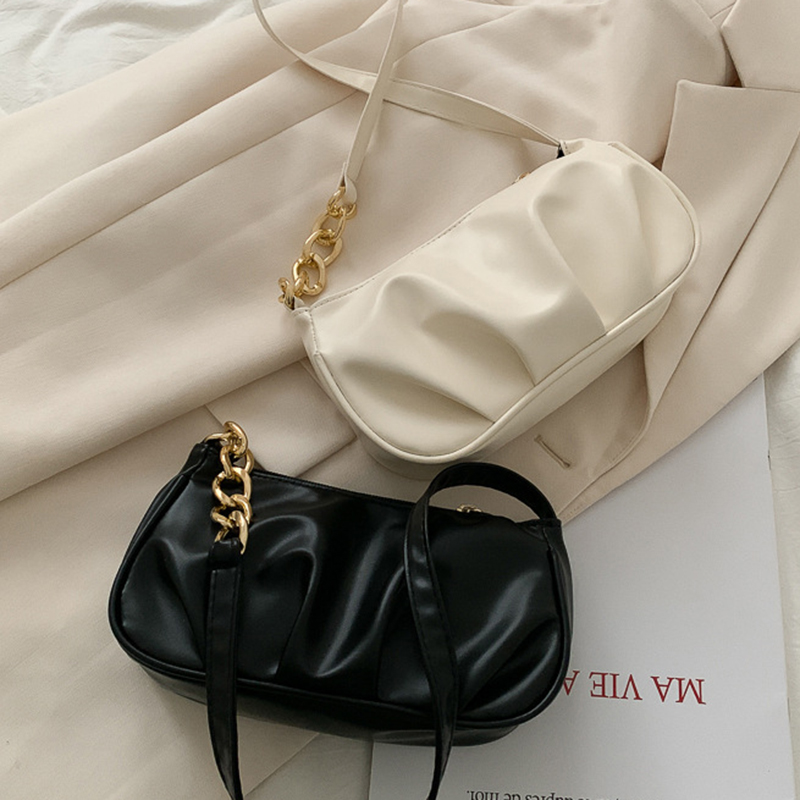 Solid Color Leather Crossbody Bags For Women 2021 Travel Handbag ...