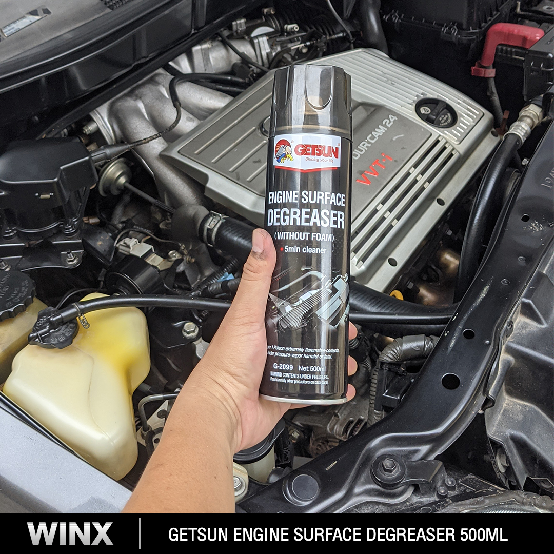 Getsun Engine Surface 500 ML สเปรย์ล้างห้องเครื่อง ล้างห้องเครื่อง พร้อมเคลือบกันสนิมในตัว ...