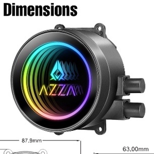 AZZA GALEFORCE ARGB CPU Liquid Cooler LCAZ-240C360C-ARGB - ONE_computer ...