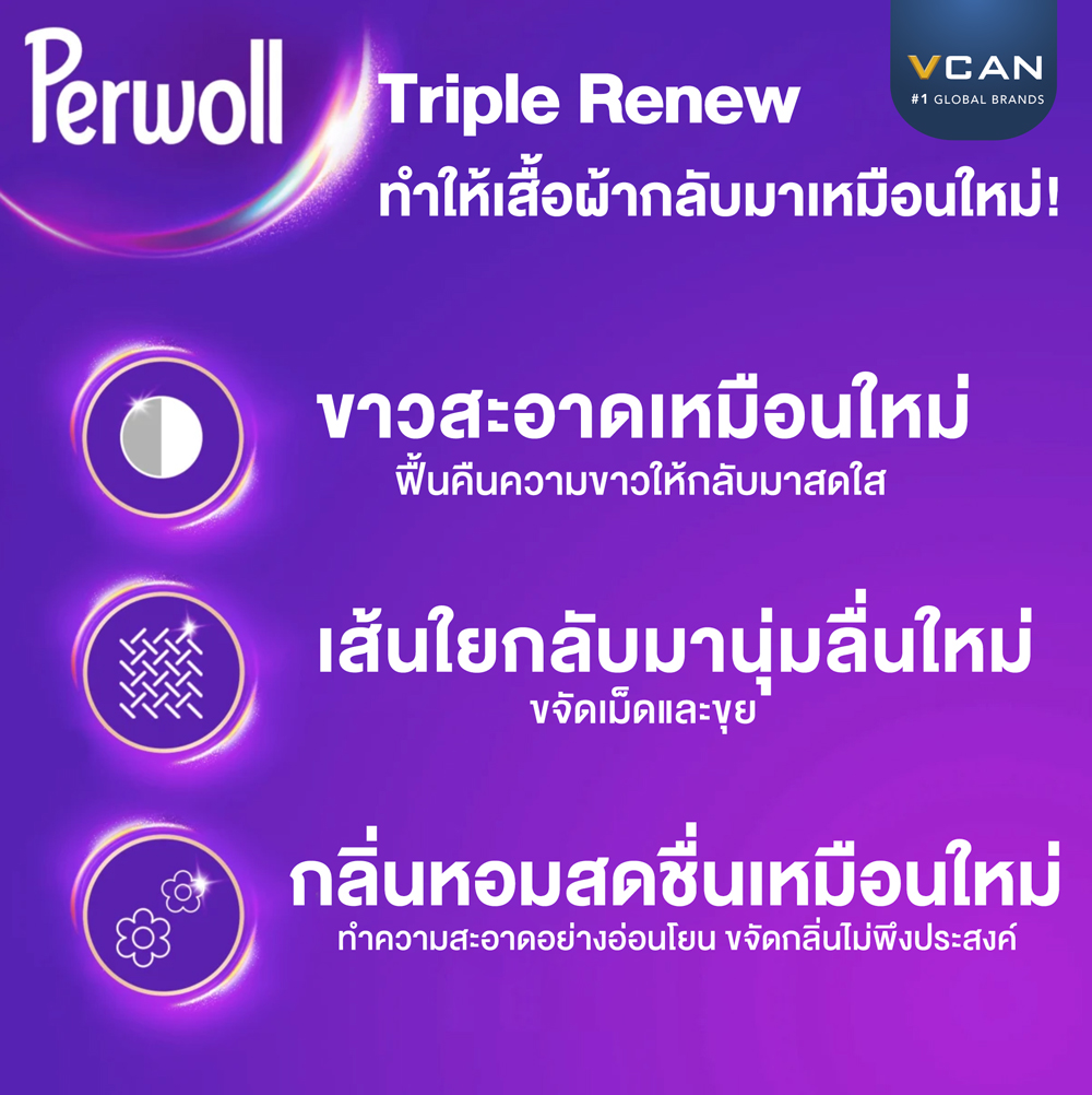 Perwoll Renew White Detergent Liquid 1.35L - VCAN - ThaiPick