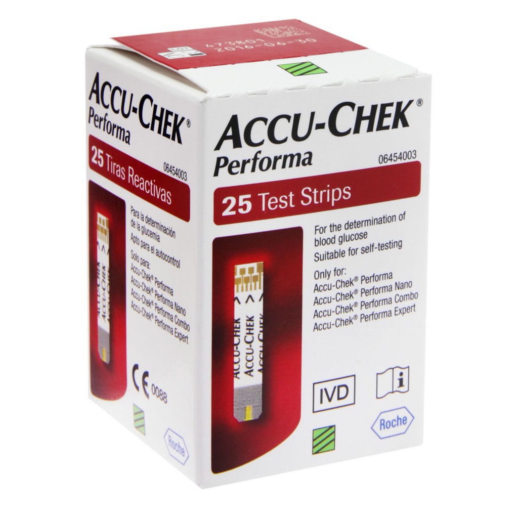 ราคาส่ง ซื้อปลีก ACCU CHEK Performa แผ่นตรวจน้ำตาลในเลือด 25 แผ่น 1 ...