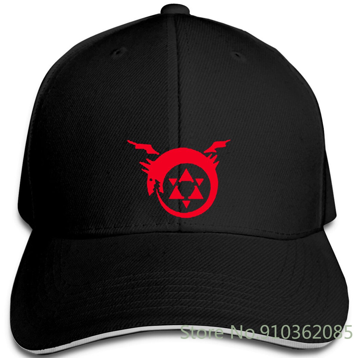 Full Metal Alchemist Homonculus Logo Anime White Black Style adjustable ...