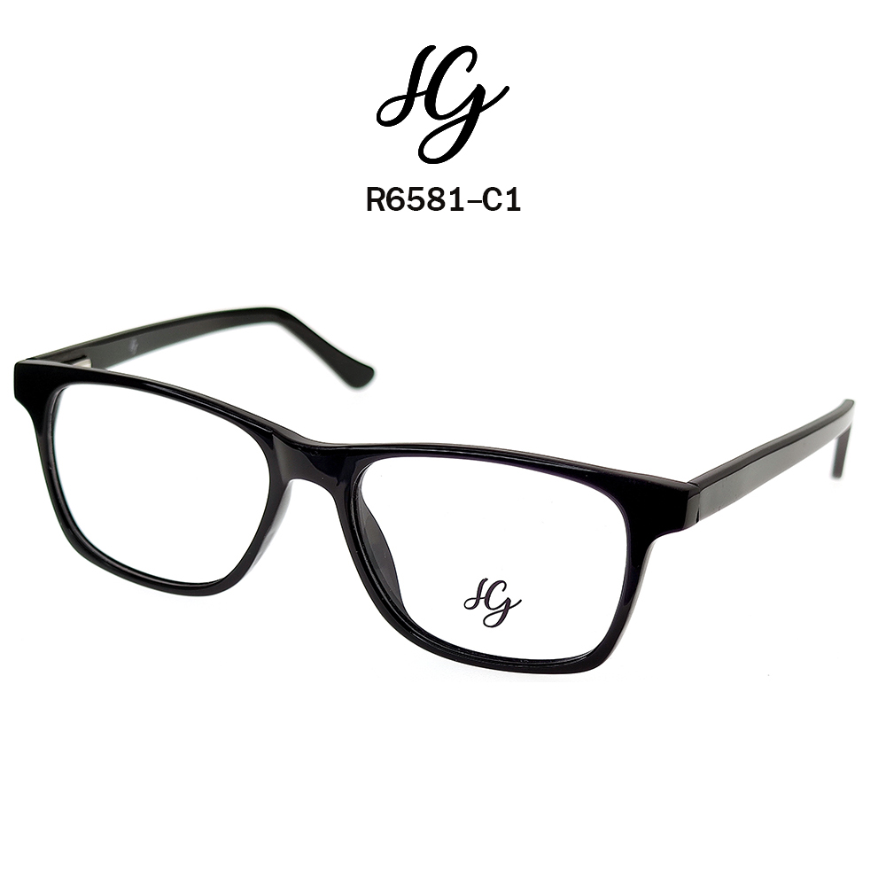กรอบแว่นตา ใส่สบาย SG รุ่น HA6602-C6 เต็มกรอบสีฟ้าใส วัสดุ acetate (มี ...