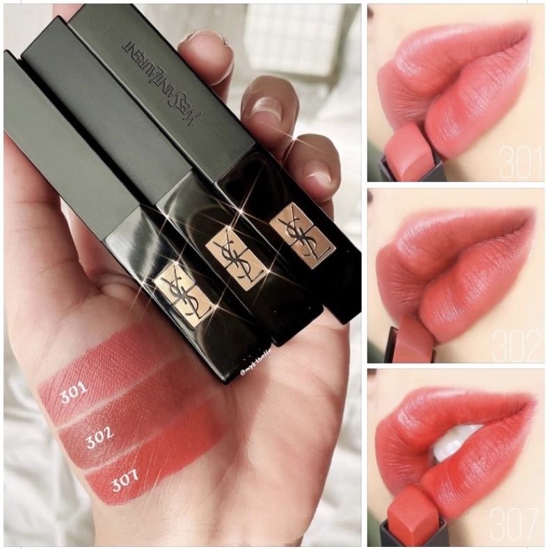 แท้???? ลิป YSL Rouge Pur Couture the im Velvet ลิปแบมแบม สี 301 305 ...