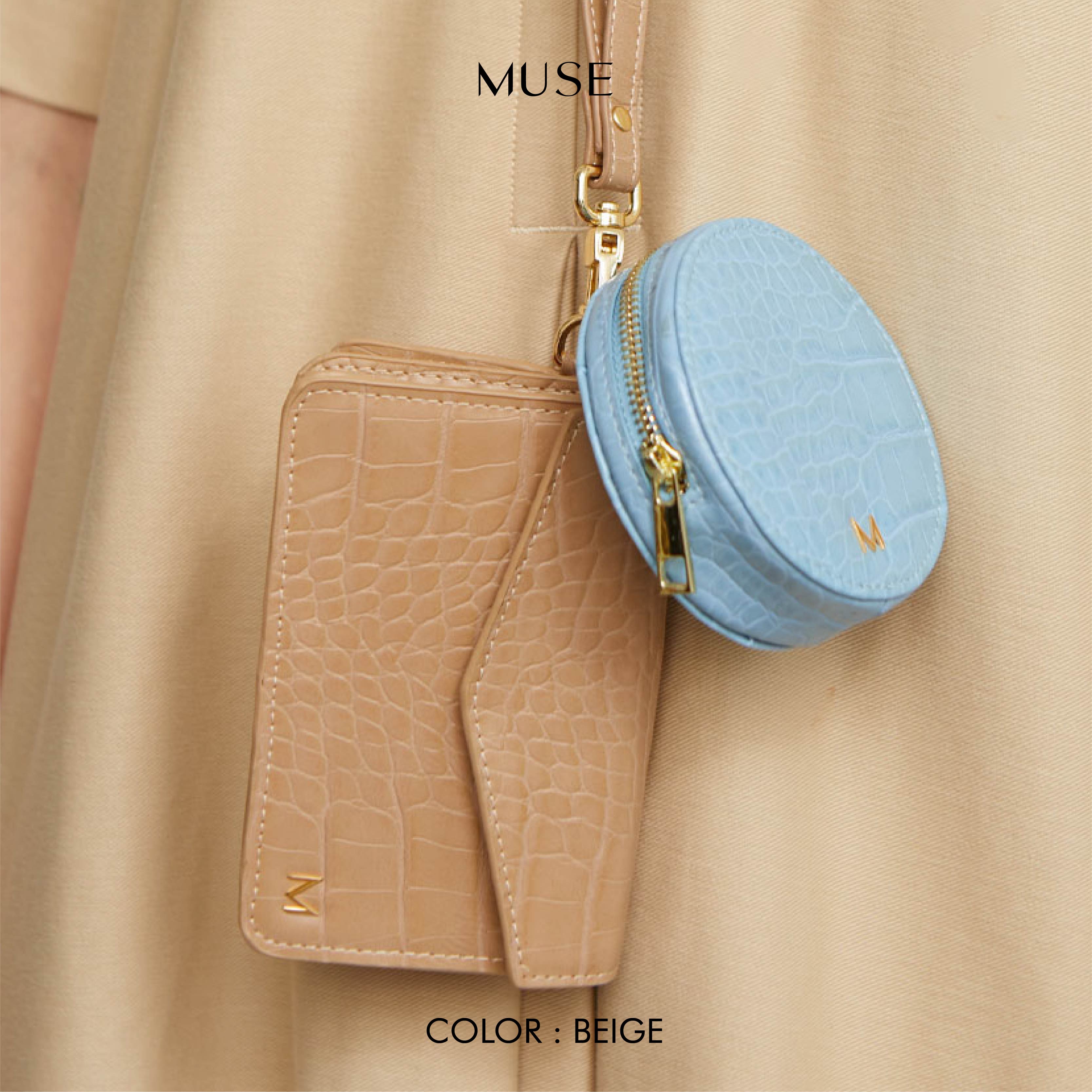 MUSE Mini Wallet กระเป๋าใบเล็กทรงเหลี่ยม - MUSE on the move - ThaiPick