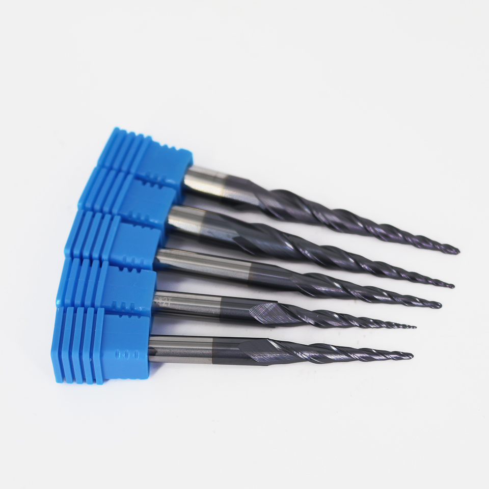 VACK Carbide Ball Nose End Mills 3.175mm 4mm 6mm 8mm ปลายเรียว End Mill ...