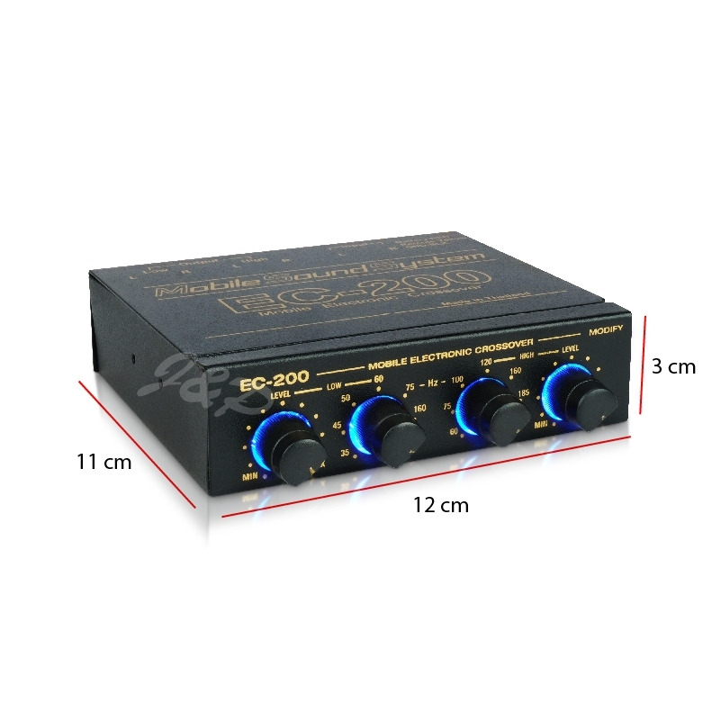 ครอสโม ครอสโอเวอร์รถ ครอสโอเวอร์2ทาง ปรับจูนเสียงได้อย่างแม่นยำ CROSSOVER EC-200MO iaudioshop ...