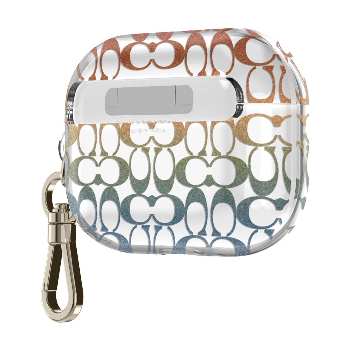 Coach Protective A Pods Pro Case Rainbow Glitter Signature/Clear เคสหู ...