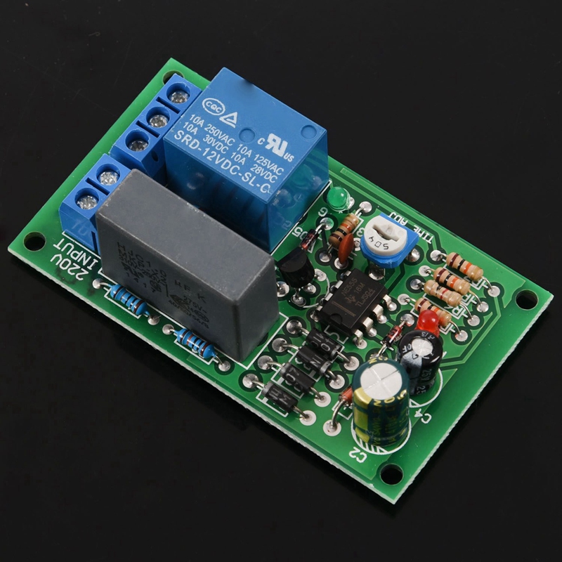 220V relay board, power on, time delay, circuit module, corridor switch, stair light, D1B5 ...
