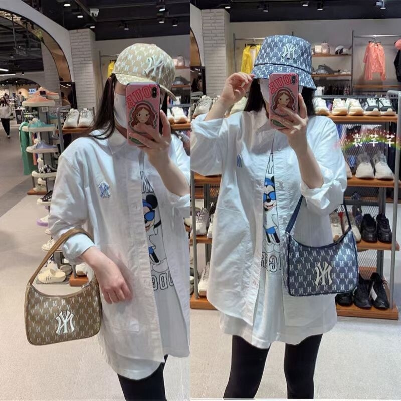 MLB alar bag new female Han Guoxia presbyopic cowboy makeup bag hand ...